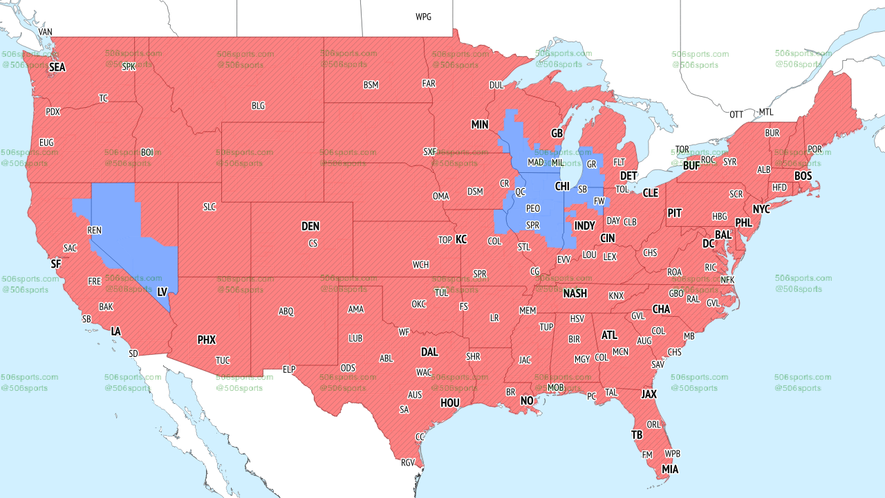 NFL Coverage Map Week 4: Complete TV Broadcast Schedule and Announcers ...