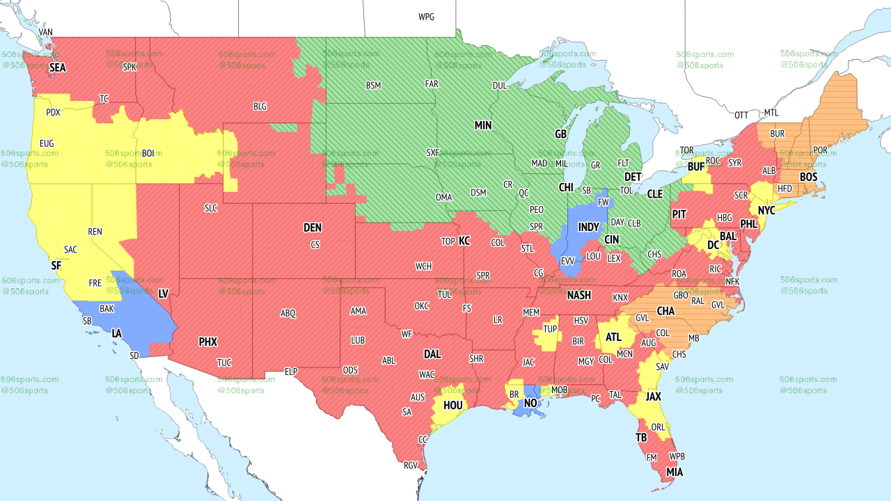 NFL Coverage Map Week 4: Complete TV Broadcast Schedule and Announcers for FOX, CBS, and More