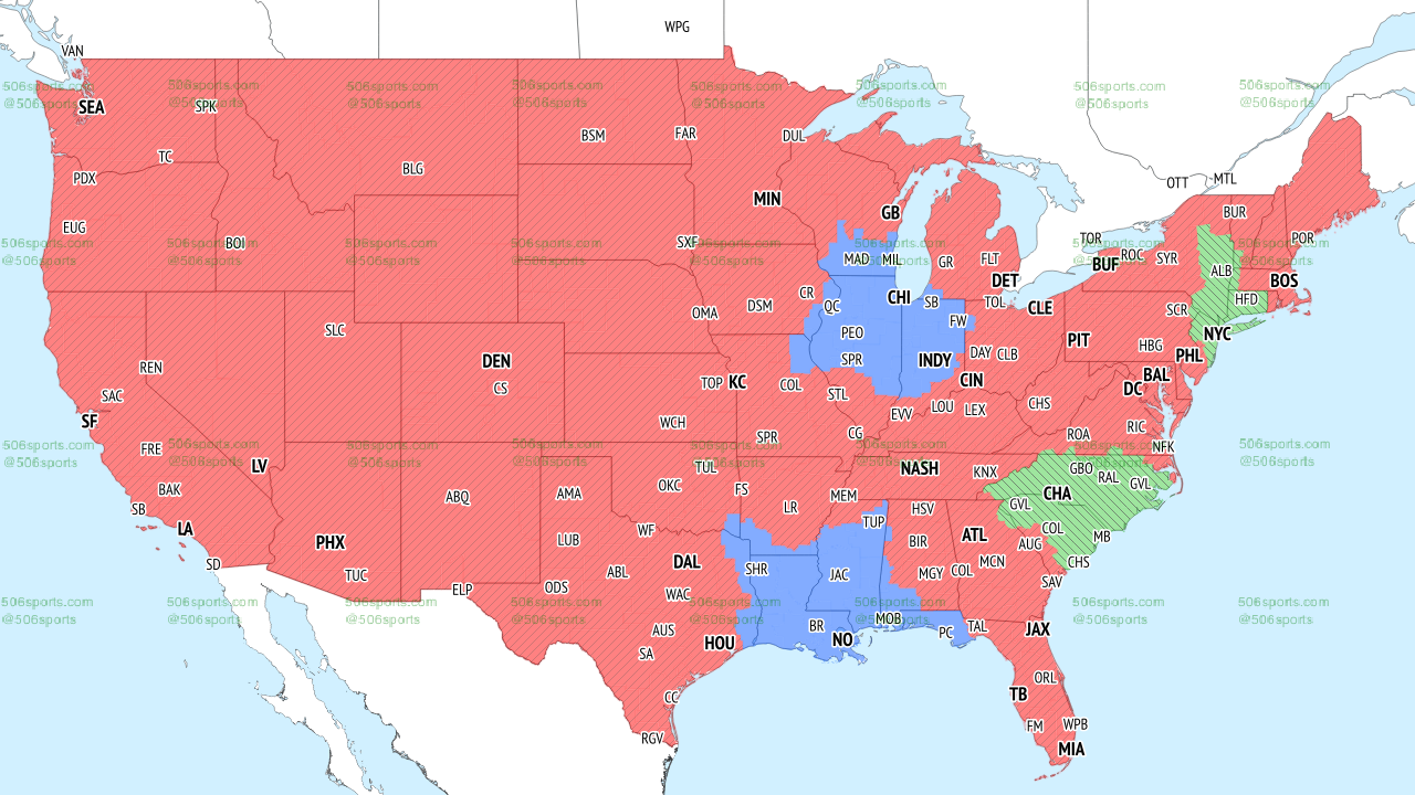 NFL Coverage Map Week 7: Complete TV Broadcast Schedule and Announcers ...