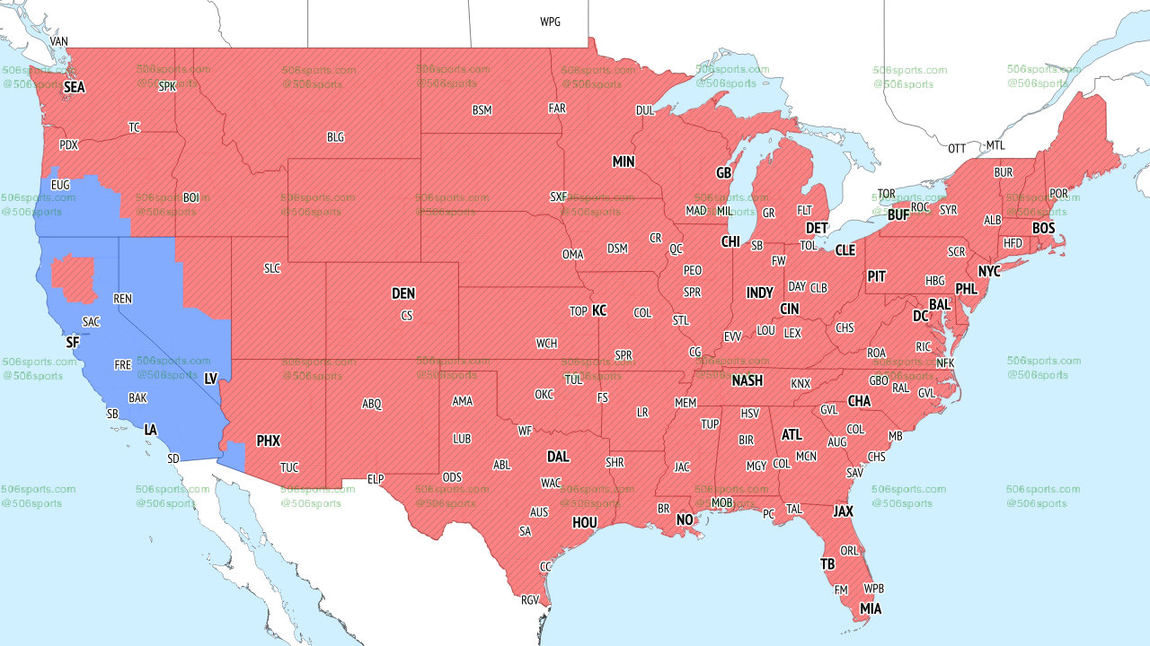 NFL Coverage Map Week 13: NFL Games Today TV Broadcast Schedule and ...